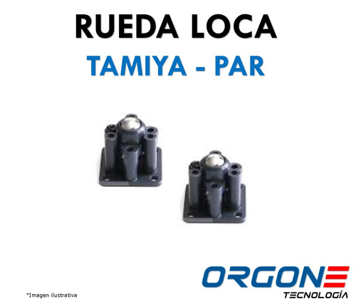 Par de Ruedas Locas con base TAMIYA | orgontec