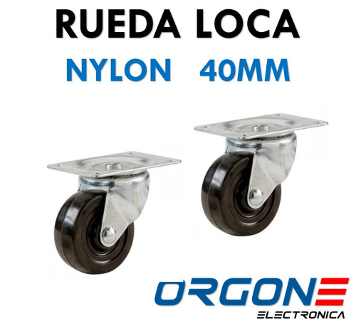 Rueda Loca Nylon 35mm | orgontec