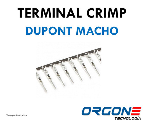 Terminal Crimp Dupont Macho 2.54mm | orgontec