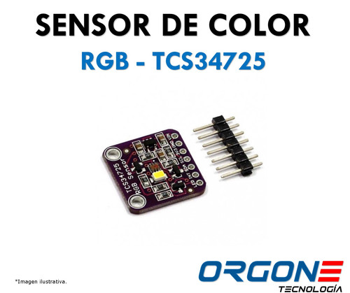 Sensor de Color TCS34725 | orgontec