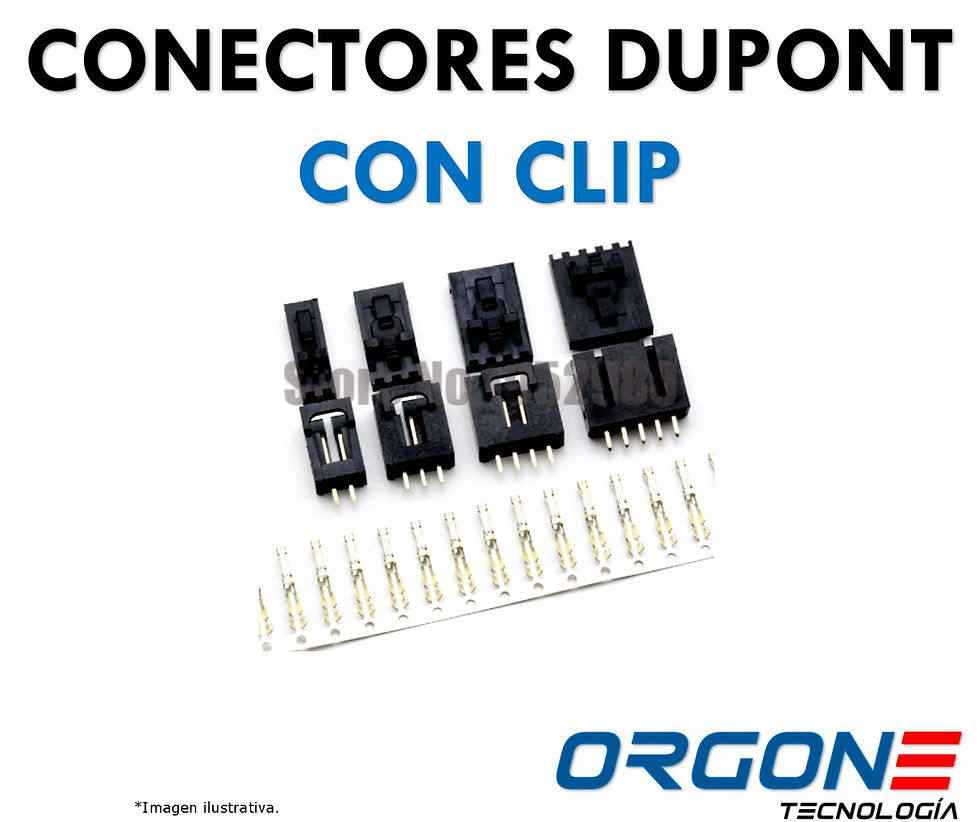 Conectores Dupont 2.54mm c/Clip de Seguridad | orgontec