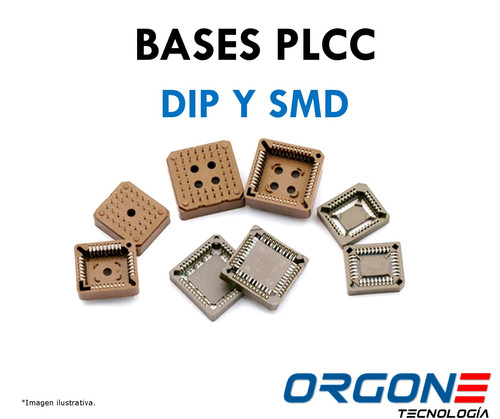 Bases PLCC - DIP y SMD | orgontec
