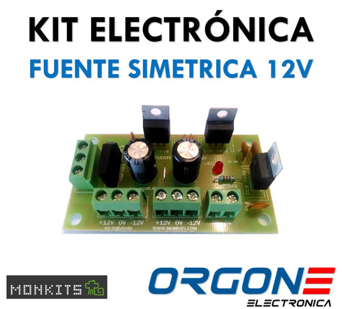 Kit Fuente Simetrica 12v Para Armar Orgontec