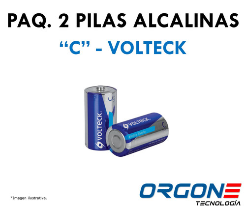 Paq. 2 Pilas Alcalinas Tipo "C" | orgontec