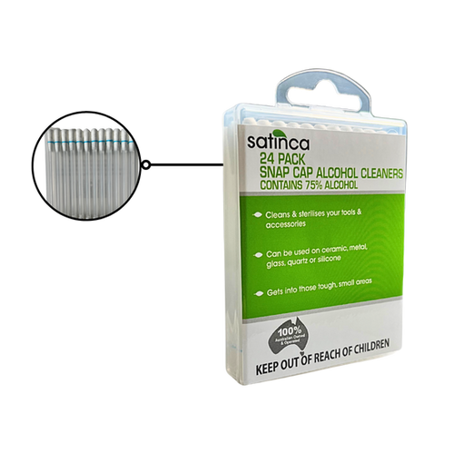 Satinca Vape Snap Cap Cleaners (24 pack) | Edge Compounding