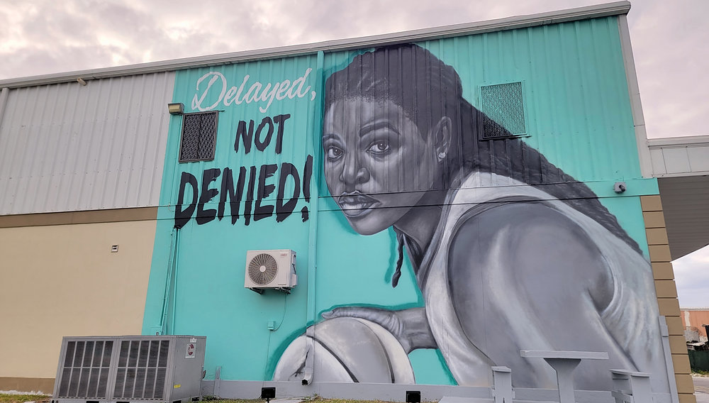 Jonquel Jones Celebrated with Mural & Motorcade After Historic WNBA ...