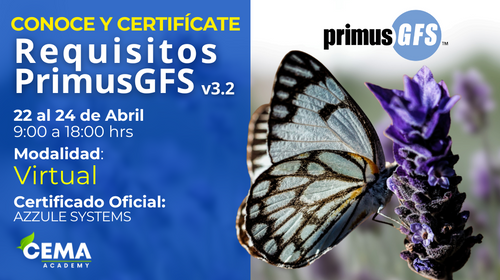 OFFICIAL COURSE PRIMUSGFS V3.2 REQUIREMENTS | CEMA INTERNATIONAL