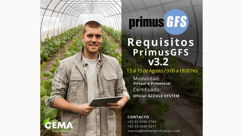 OFFICIAL COURSE PRIMUSGFS V3.2 REQUIREMENTS | CEMA INTERNATIONAL