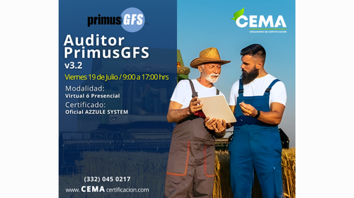OFFICIAL AUDITOR COURSE PRIMUSGFS V3.2 | CEMA INTERNATIONAL