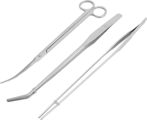 Aquarium Tools Kit, 3 in 1 Stainless Steel Extra Long Aquarium Tank ...
