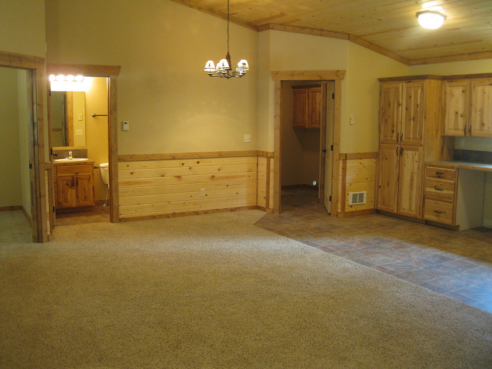 Log Cabin Style Doors, Trim And Handrails