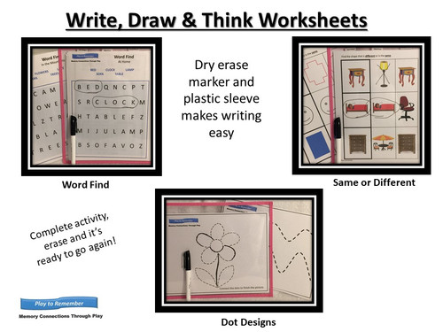 Write, Draw & Think Worksheets | playtoremember.com