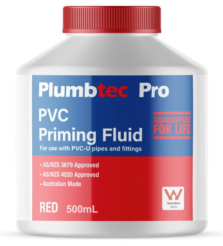 Priming Fluid, Red, 500ml | Plumbtec Pro