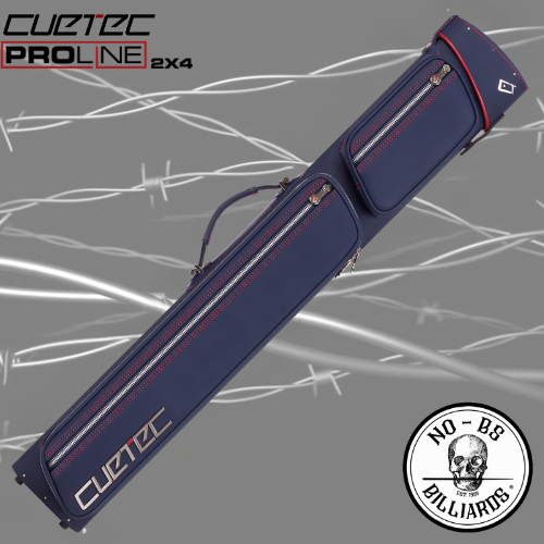 CUETEC Pro Line Navy 2X4 Hard Cue Case | NO-BS BILLIARDS