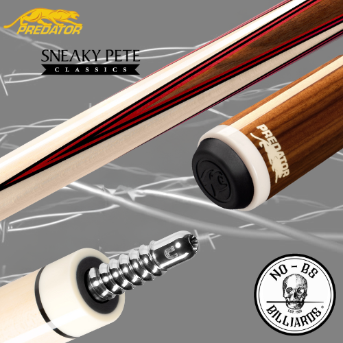 Predator 4 Point Sneaky Pete Rosewood Linen Wrap Pool Cue - 19oz | NO ...