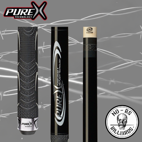 PureX Technology Jump/Break Cue-Black | NO-BS BILLIARDS