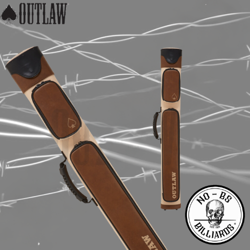 Outlaw Pool Cue Case-Brown-2X2 | NO-BS BILLIARDS