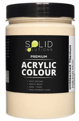 Acrylic Paint Unbleached Titanium White 250ml | Little Shop Of Resin