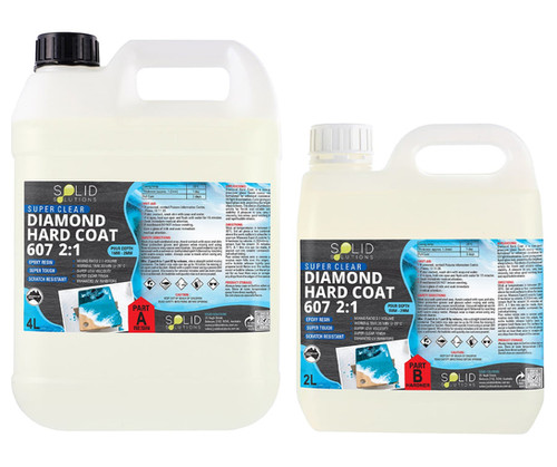 Epoxy Resin | Diamond Hard Coat 607 2:1 | 6L Kit | Little Shop Of Resin