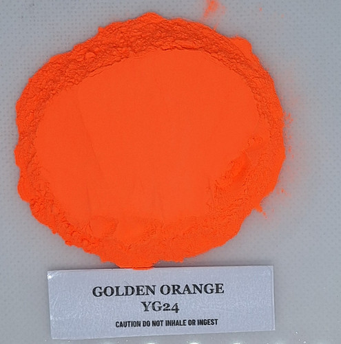 LSOR GLOW IN THE DARK YG24 GOLDEN ORANGE Powder | Little Shop Of Resin