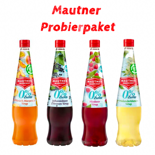 Mautner zuckerfreies Sirup Probierpaket voller Trinkgenuss, 4x ...