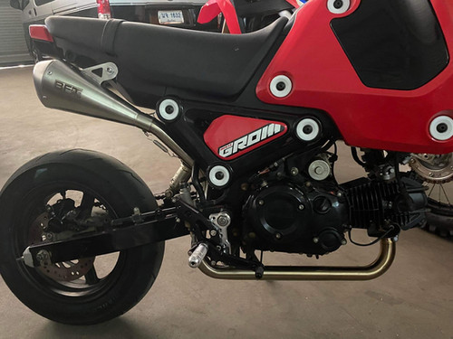Full polished stainless exhaust system Grom 2022/23 | My Site