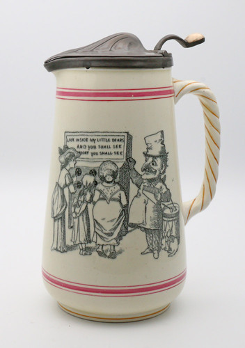 Rare Wedgwood Mr Punch jug with Mr Punch cartoons | antiquesinoxford