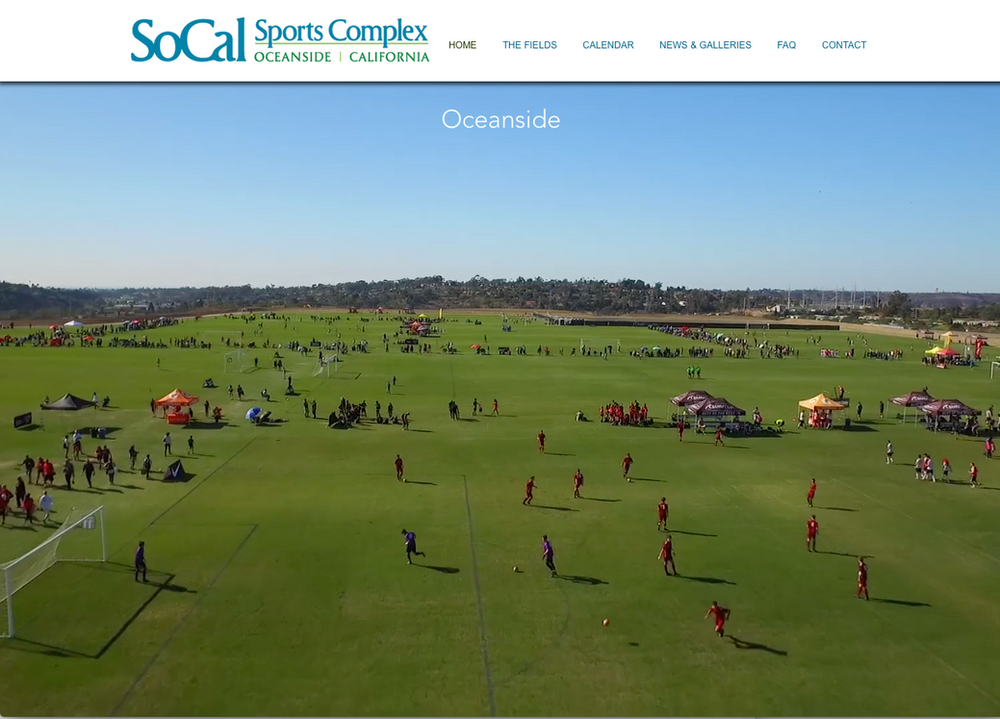 SoCal Sports Complex Launches New Website