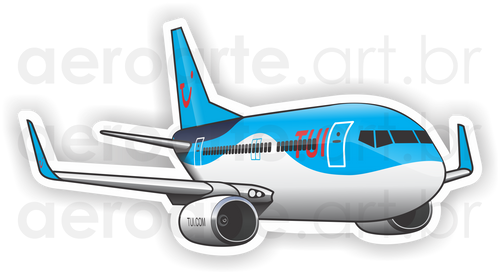 Boeing 737-800 TUI aircraft sticker | Aeroarte