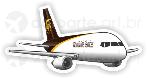 Boeing 757-200F UPS aircraft sticker | Aeroarte