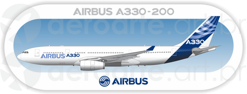 Airbus A330-200 profile sticker | Aeroarte