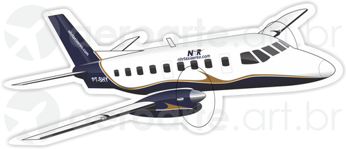 Embraer EMB-110 Bandeirante NHR aircraft sticker | Aeroarte