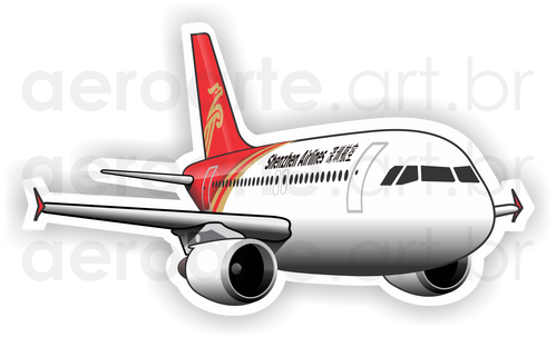 Airbus A320 CFM Shenzhen Airlines aircraft sticker | Aeroarte