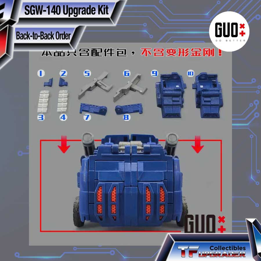 Go Better Studio SGW-140 Upgrade Kit for WFC03 Optimus Prime | TF Upgrader