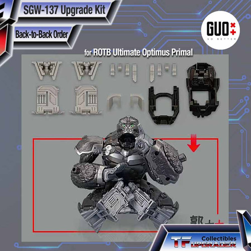 Go Better Studio SGW-137 Upgrade Kit for ROTB Ultimate Optimus Primal ...