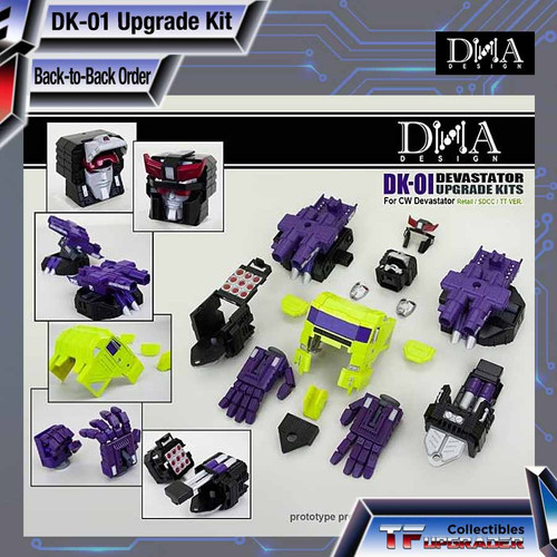 DNA Design DK-01 Upgrade Kit For Transformers Combiner Wars Devastator ...