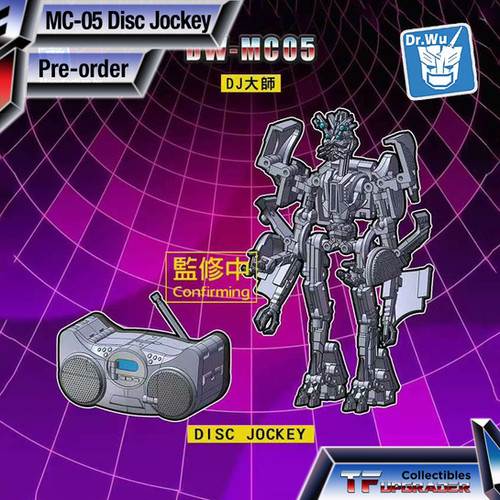 [TBC] Dr Wu Movie Collector Series MC-05 Disc Jockey | TF Upgrader
