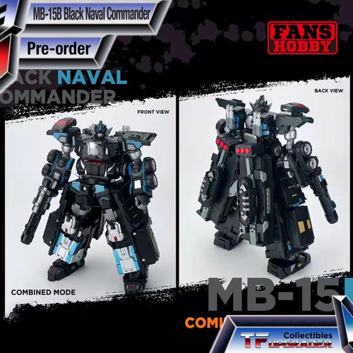 [TBC] Fans Hobby Master Builder MB-15B Black Naval Commander | TF Upgrader