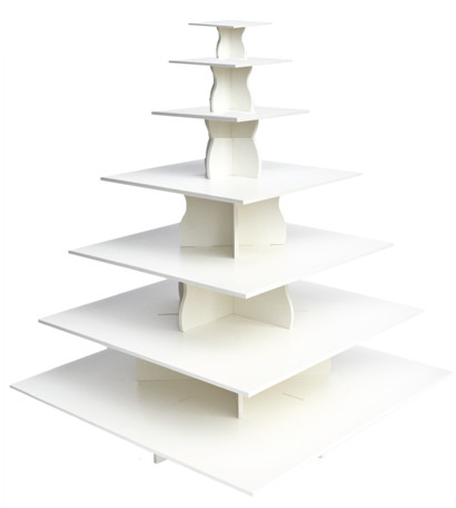7 Tier Square Cupcake Stand Bwer