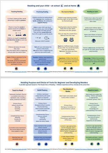 Infographics: Reading Purpose and Choice of Texts | Phonics for Pupils w