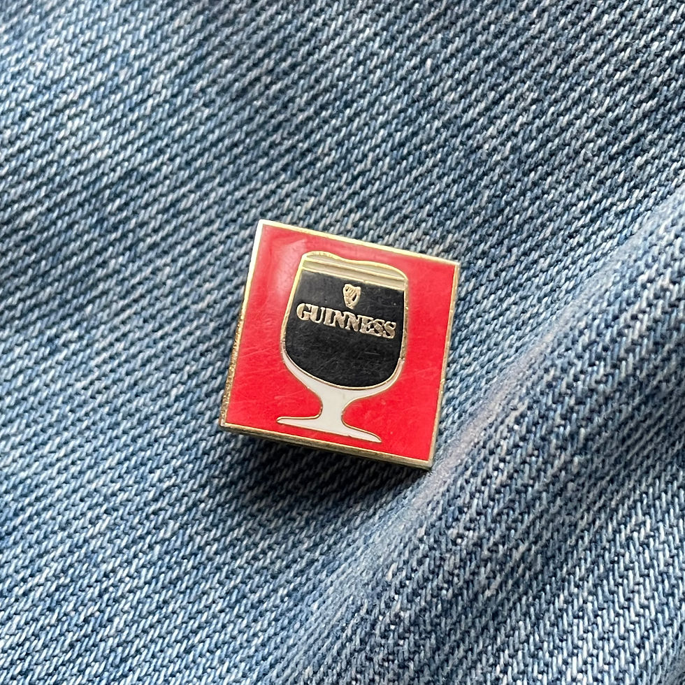 Vintage Red Guinness Pin Badge | The Rusty Pin