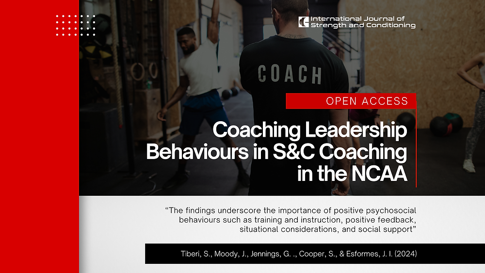 Coaching Leadership Behaviours in Strength and Conditioning Coaching ...