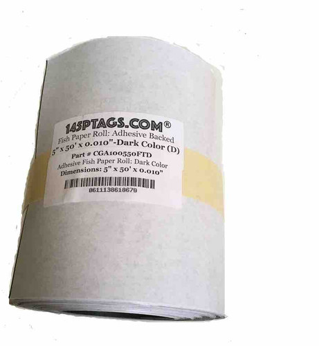 CGA100550FTD Adhesive Fish Paper Roll 5in. x 50ft.(Dark) | 145ptags