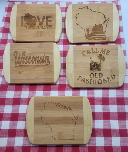 Two-toned Bamboo Bar Board | The Branded Board