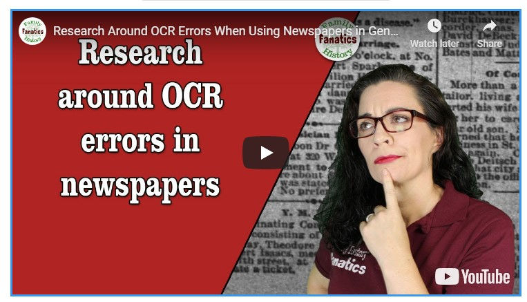 How to Work Around OCR Errors in Newspaper Research for Genealogy