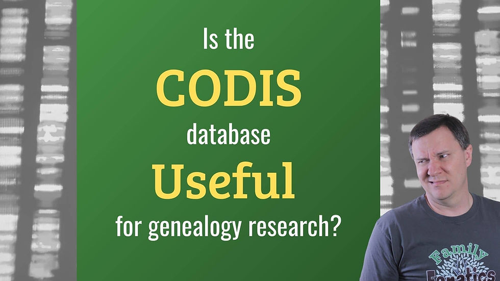 Is the CODIS DNA database useful for genetic genealogy?