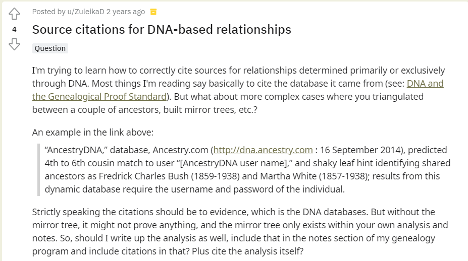 How to Create DNA Source Citations And When to Use Them