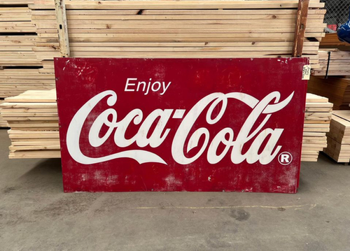 Large Tin Coke Coca Cola Sign | DeYoungs