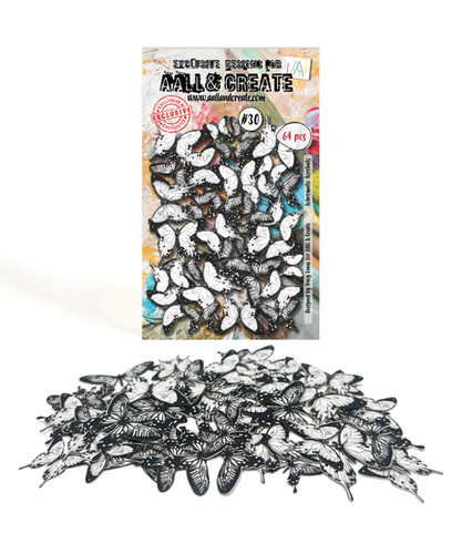 Aall and Create #30- Ephemera Die-Cuts - Achromatic Acrobats | Twilight Crafts