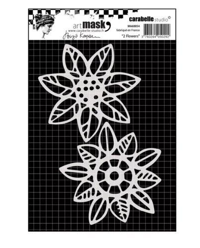 Carabelle Studio Stencil 2 Flowers | Twilight Crafts